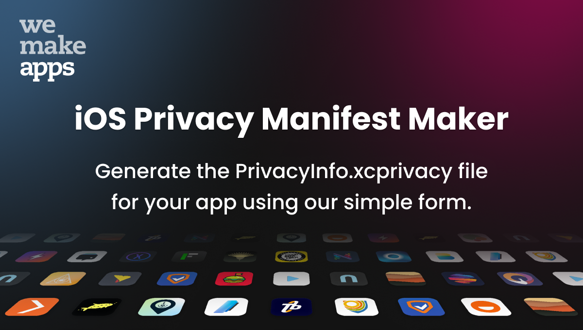 Privacy Manifest Maker